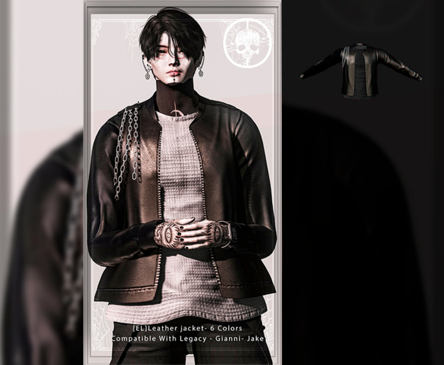 Second Life Marketplace - [EL]Leather jacket Black